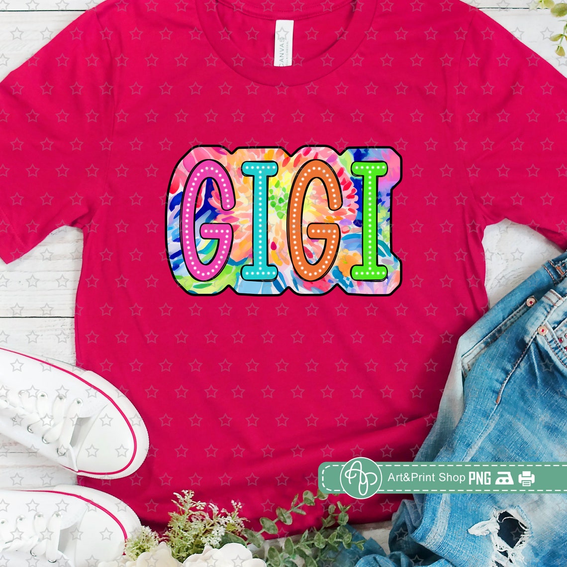 Gigi Png, Bright Paisley Floral Png, Floral Gigi Png, Bright Doodle Png ...