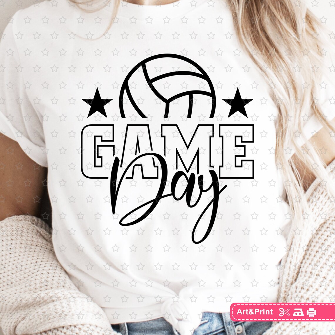 Game Day Volleyball Svg for Cricut, Volleyball Vibes Svg, Volleyball ...