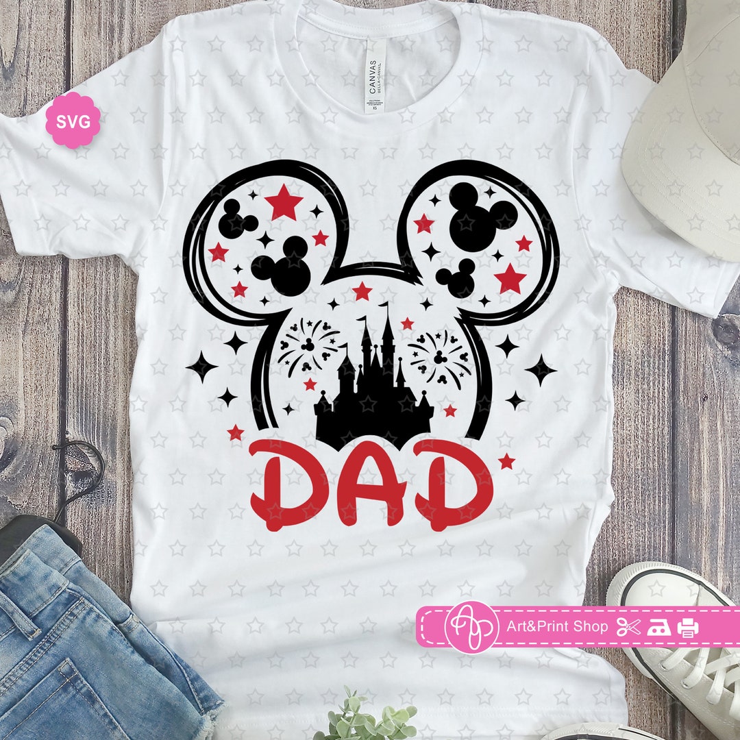 Mouse Dad Svg for Cricut, Birthday Dad Svg, Mouse Ears Svg, Birthday ...