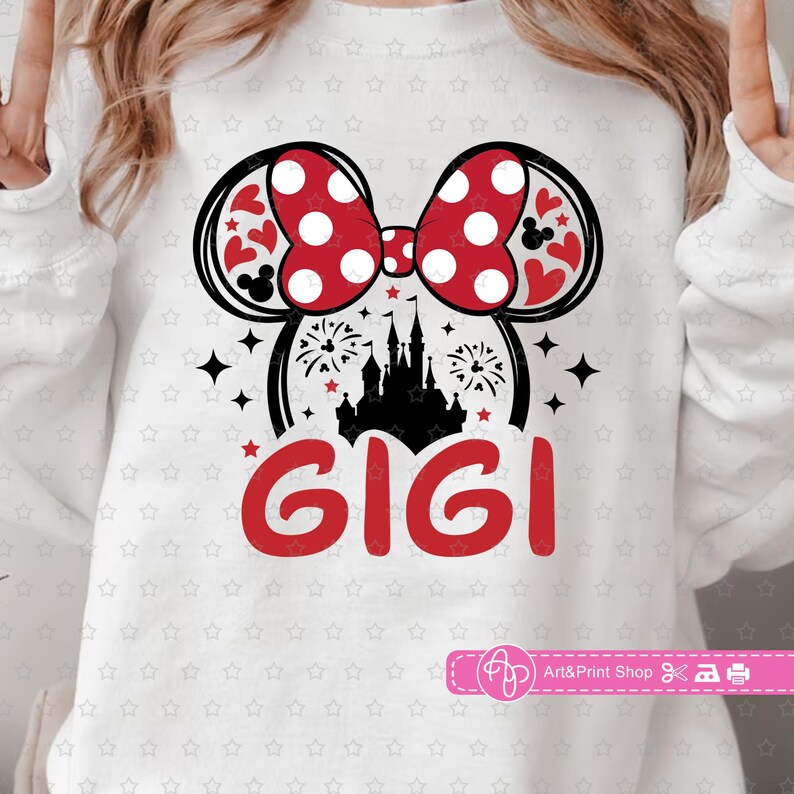 Mouse Gigi Svg for Cricut, Birthday Gigi Svg, Mouse Ears Svg, Gigi Svg ...