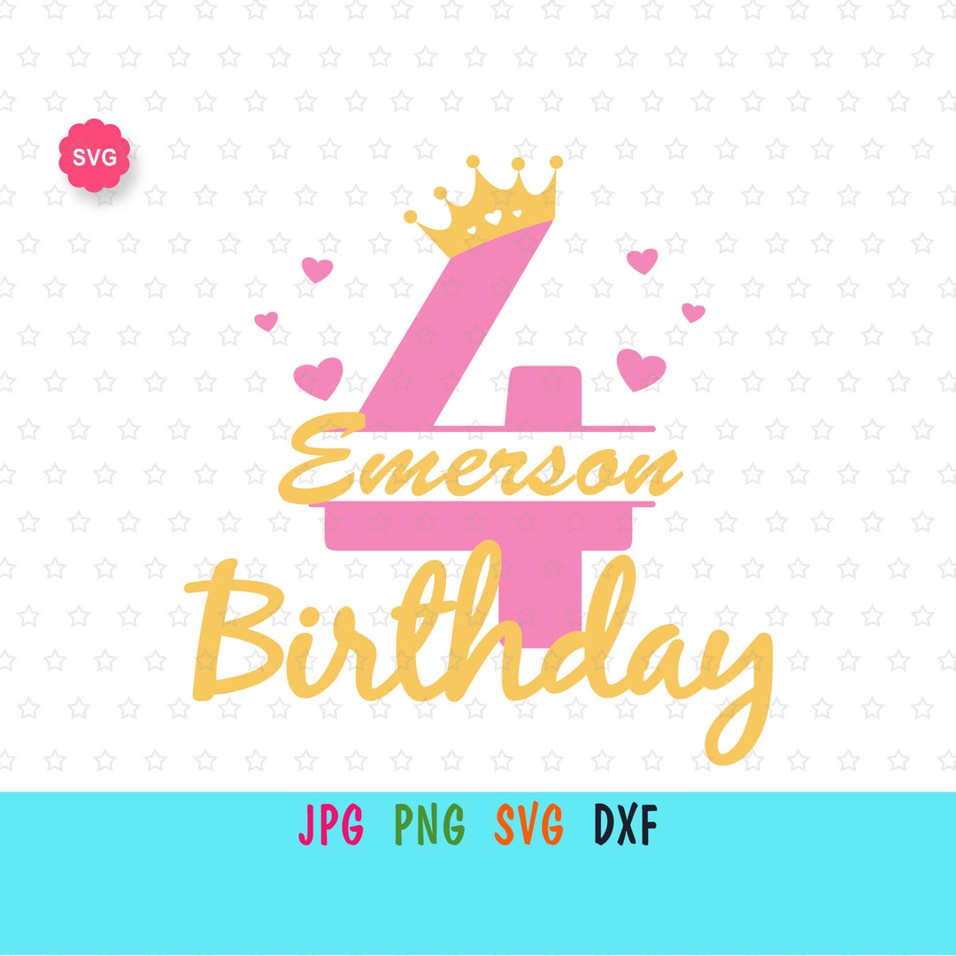 My 4th Birthday Girl Svg For Cricut Split Birthday Prints For Etsy my-4th-birthday-girl-svg-for-cricut-split-birthday-prints-for-etsy