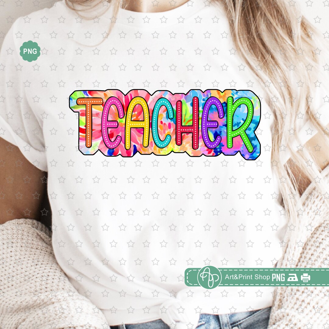 Teacher Png, Bright Paisley Floral Png, Teach Love Inspire Png, Back to ...
