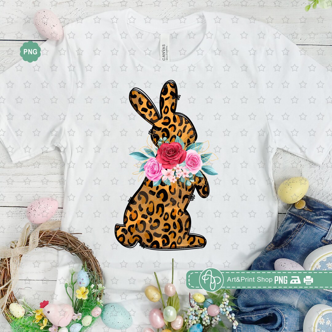 Easter Bunny Flower Png, Happy Easter Png, Bunny Leopard Png, Hello ...