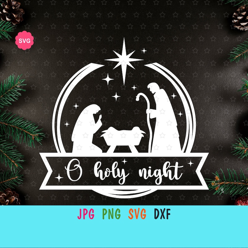 Silent Night Svg - Etsy