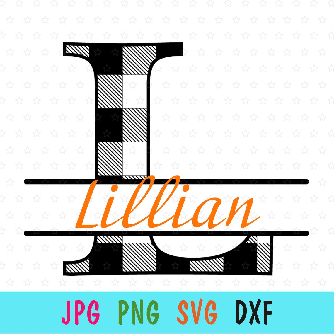 Split Monogram SVG for Cricut Letter L Monogram Print for | Etsy