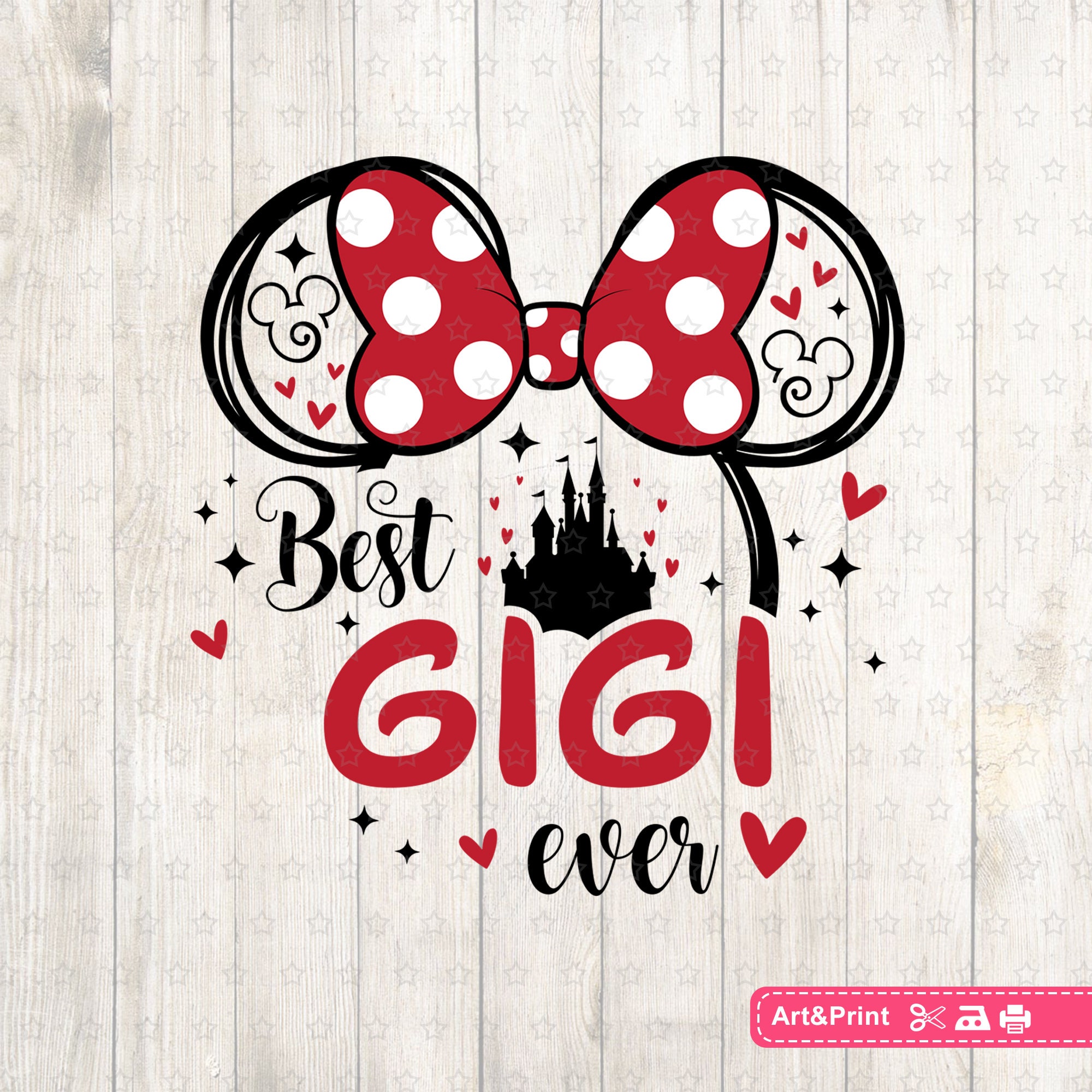 Mouse Best Gigi Ever Svg for Cricut, Mothers Day Print for T-shirt ...