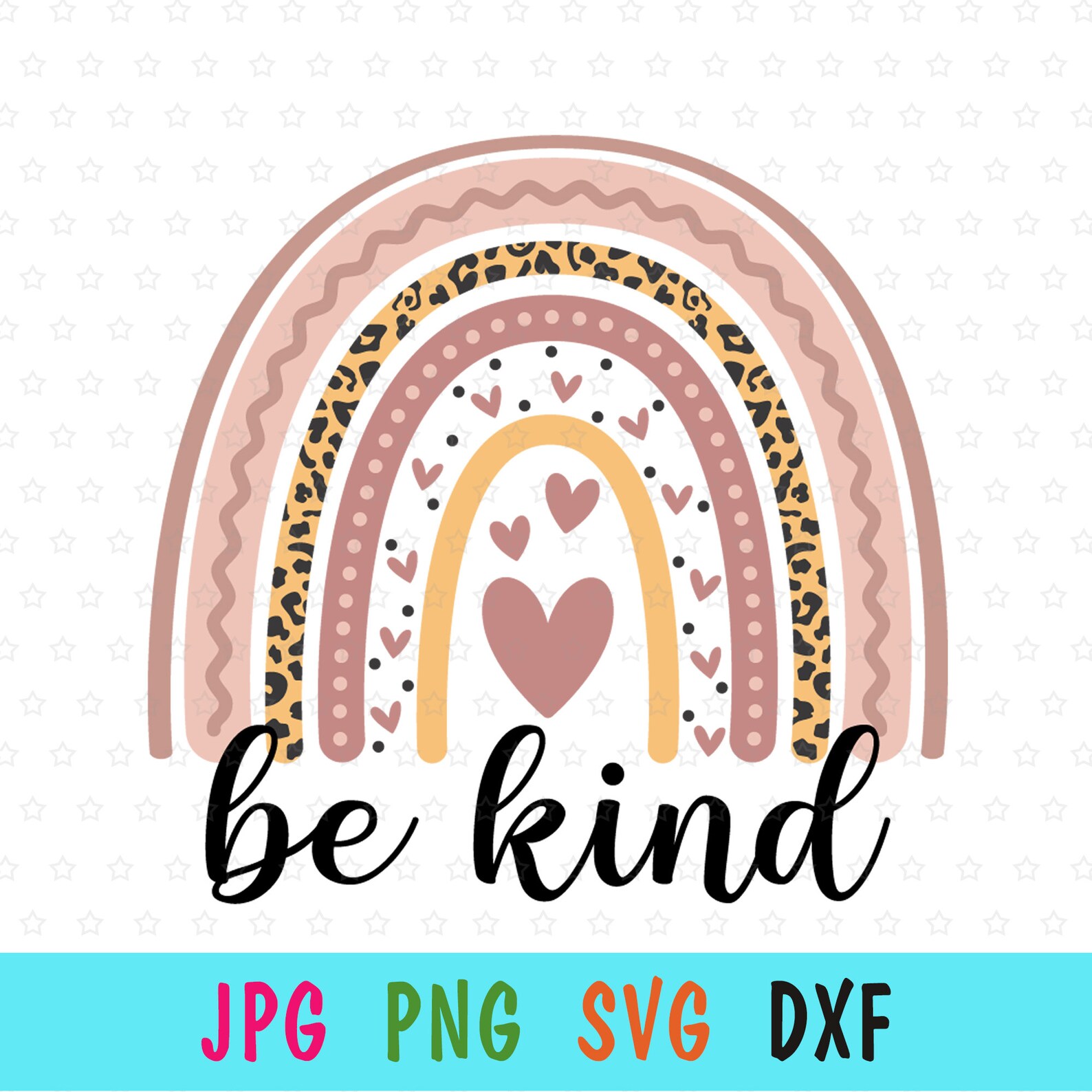 Rainbow Be Kind SVG for Cricut Boho Rainbow Print for - Etsy Finland