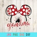 Mouse Grandma Svg for Cricut, Grammy Print for T-shirt, Mommy Svg ...