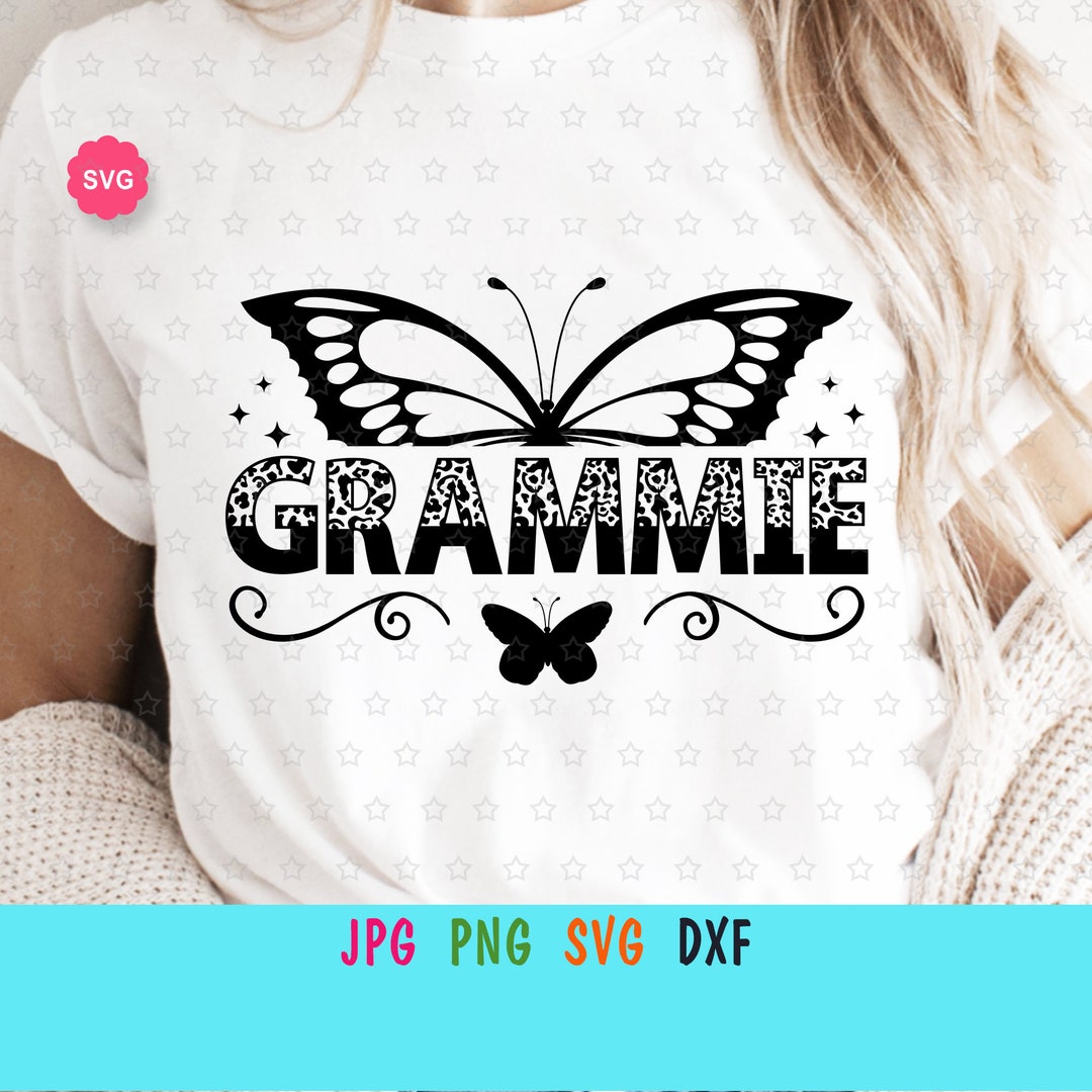 Butterfly Grammie Leopard Svg for Cricut, Happy Mother's Day Svg, Nana ...