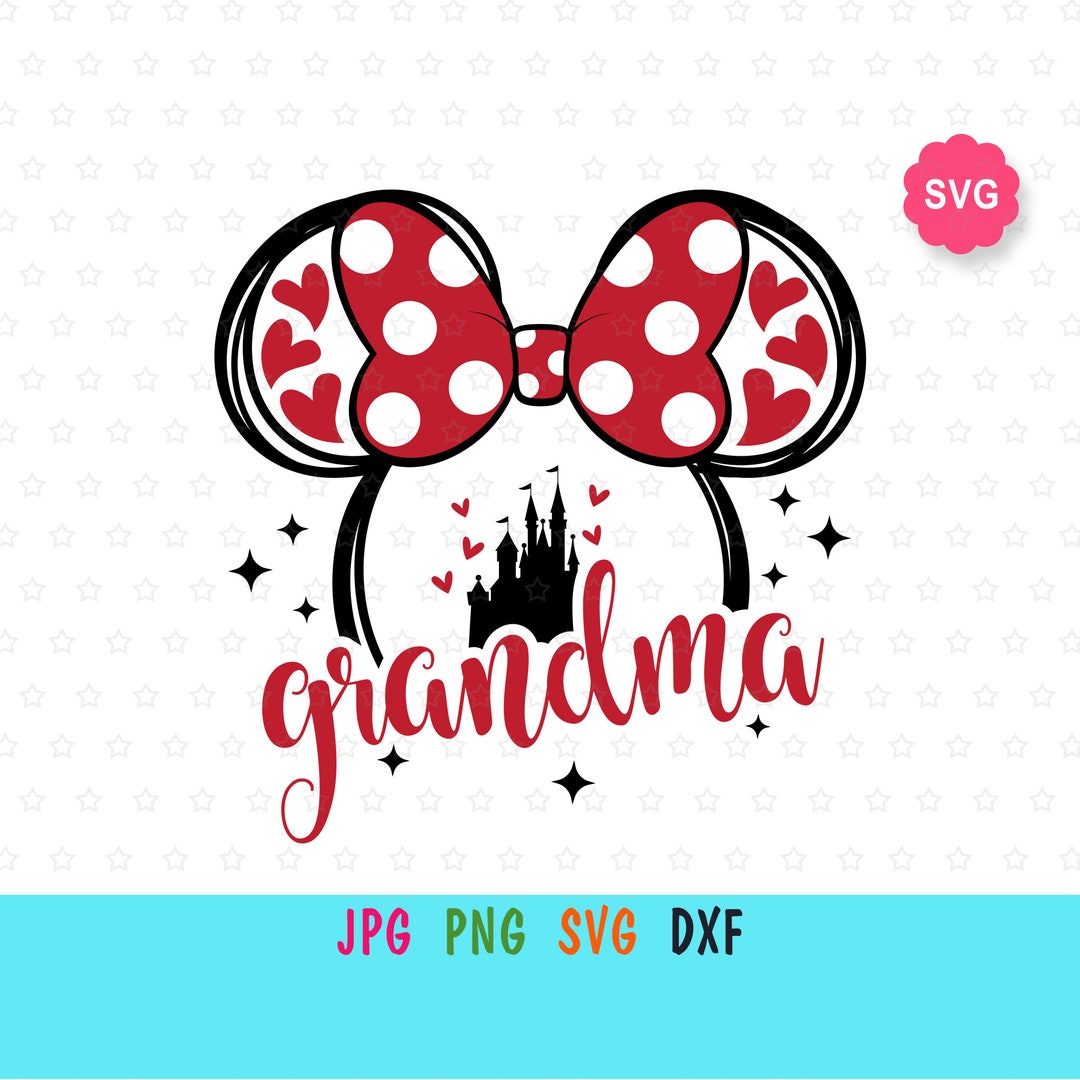 Mouse Grandma Svg for Cricut, Grammy Print for T-shirt, Mommy Svg ...