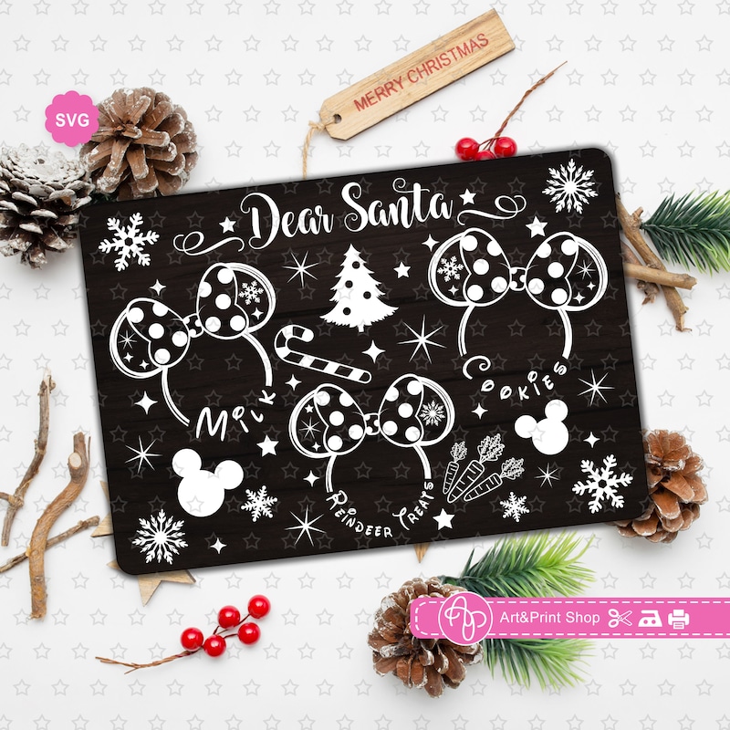 Mickey Santa Face Png - Etsy