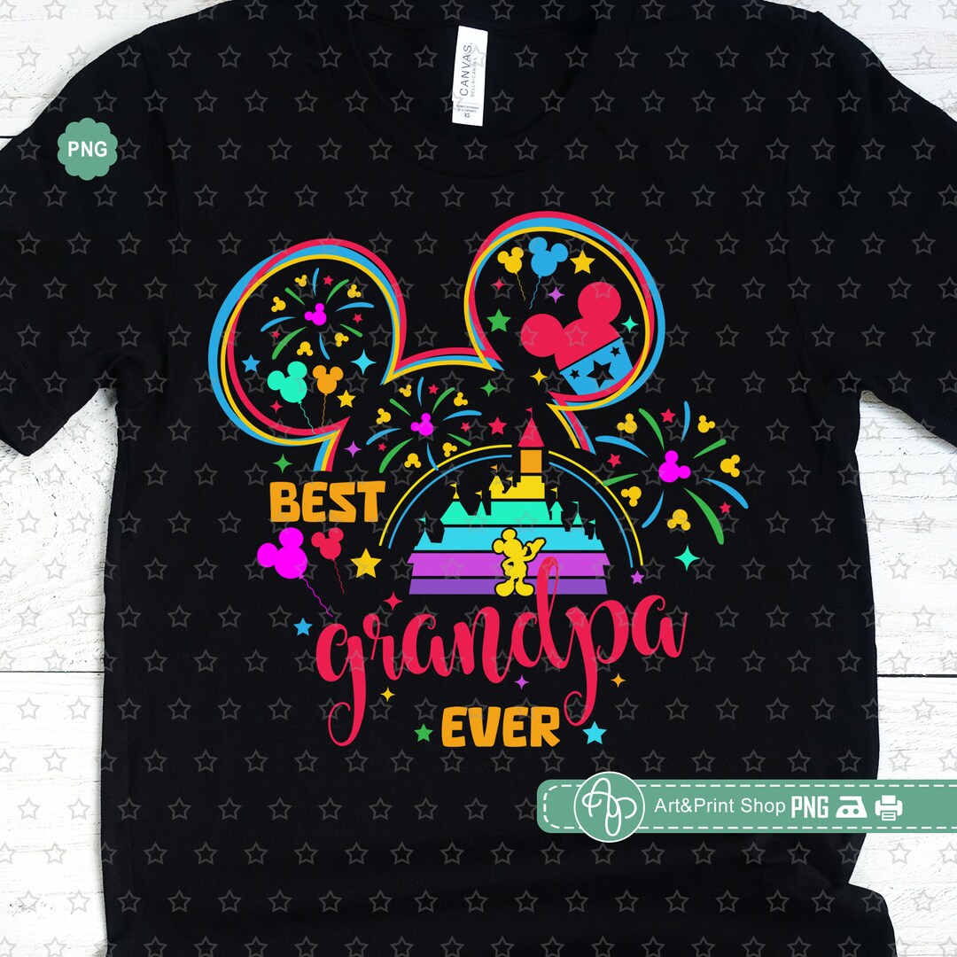 Mouse Best Grandpa Ever Png, Birthday Grandpa Png, Family Vacation Png ...