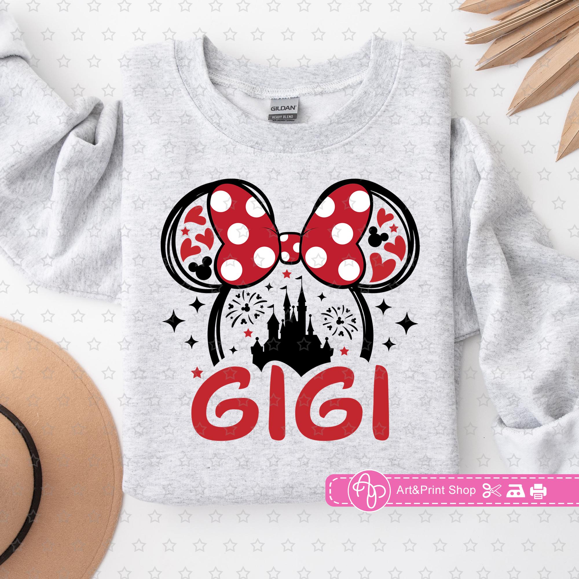 Mouse Gigi Svg for Cricut, Birthday Gigi Svg, Mouse Ears Svg, Gigi Svg ...