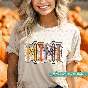 Fall Mimi Png, Hello Autumn Png, Fall Png, Floral Mimi Png, Bright ...