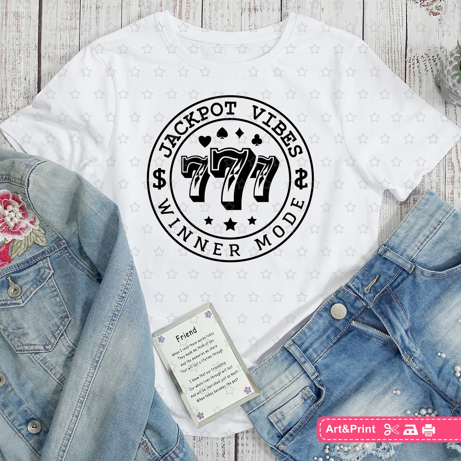 Jackpot Vibes Svg for Cricut, Winner Mode Svg, Playing Card Svg, Vegas ...