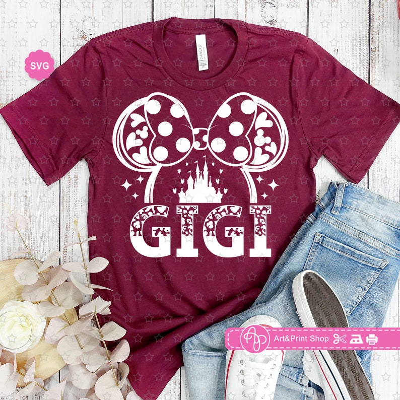 Mouse Gigi Leopard Svg for Cricut, Birthday Gigi Svg, Family Trip Svg ...