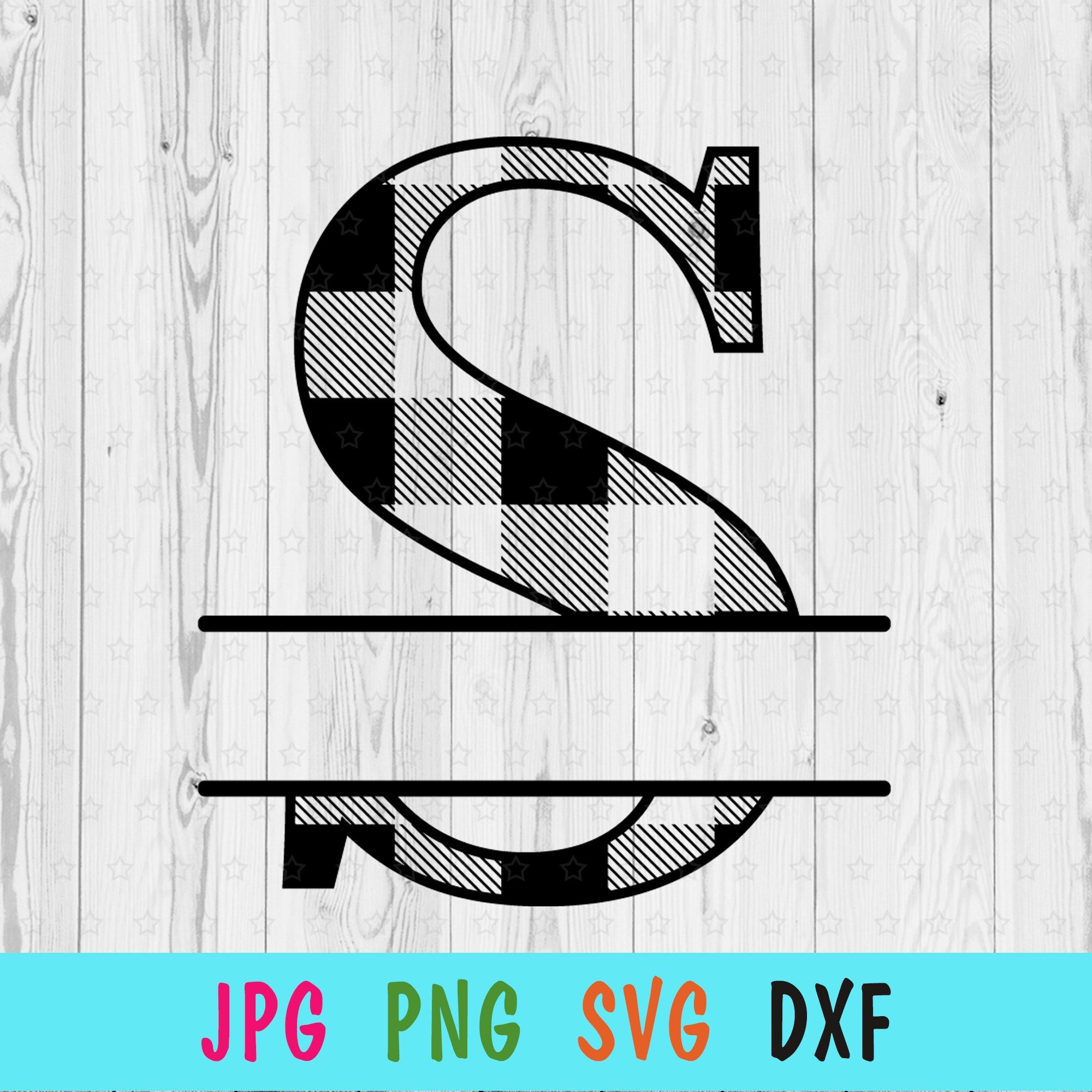 Split Monogram SVG for Cricut Letter S Monogram Print for - Etsy UK