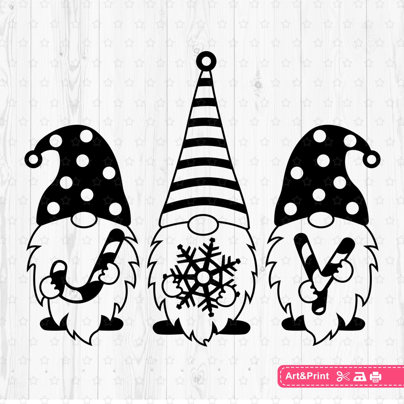 Christmas Gnomes Joy Svg for Cricut Holiday Gnomes Print for - Etsy