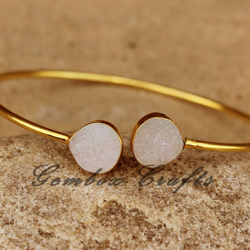 Druzy Bangle - Etsy
