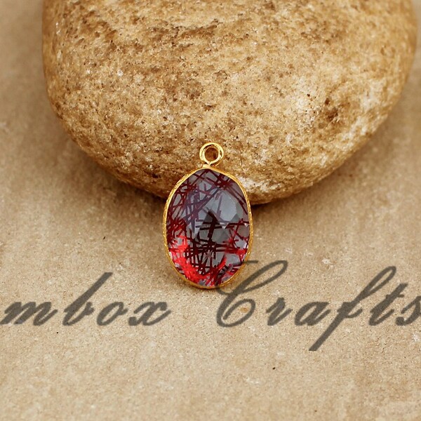 Red Crystal Pendant - Etsy