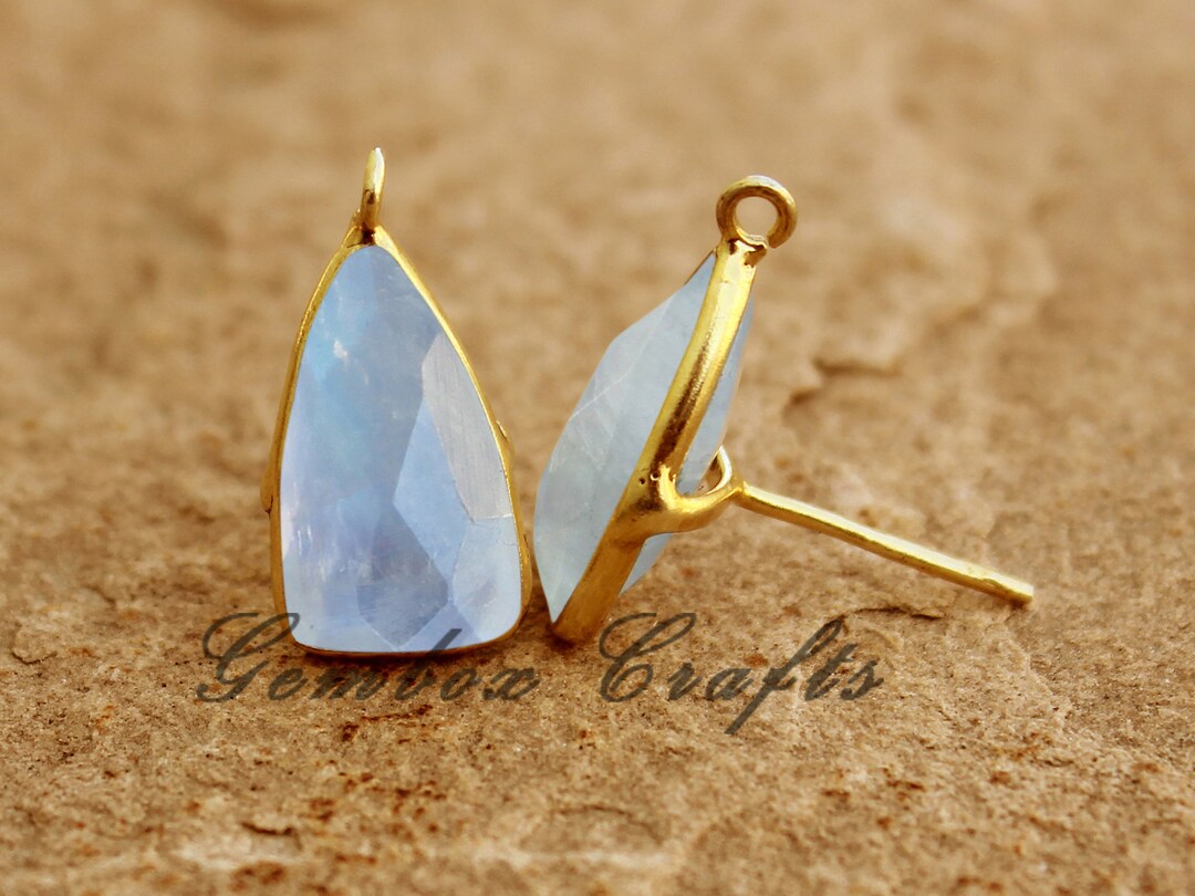 Natural Rainbow Moonstone 10x16mm Dagger Briolette 925 - Etsy