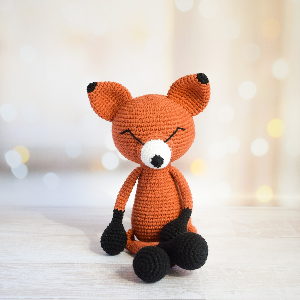 Easy Pattern Crochet Fox With Long Legs Fox Amigurumi PDF - Etsy