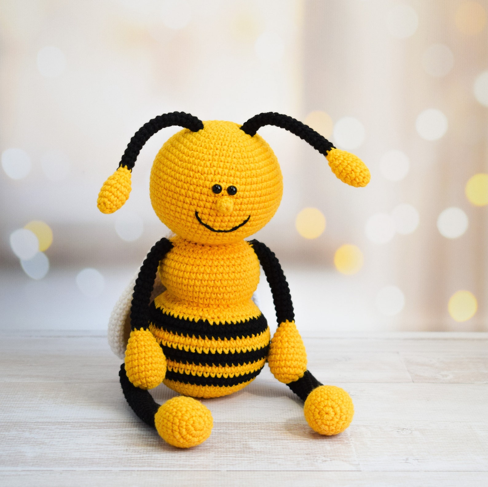 Easy Pattern Crochet Bee With Long Legs Bumblebee Amigurumi - Etsy