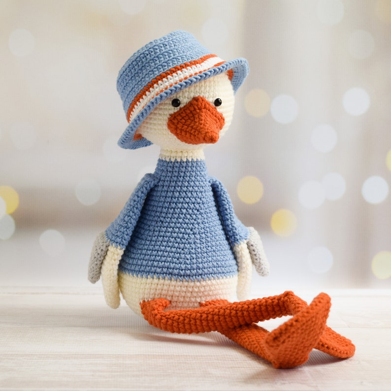 Easy Pattern Crochet Goose With Long Legs Goose Amigurumi PDF Crochet ...