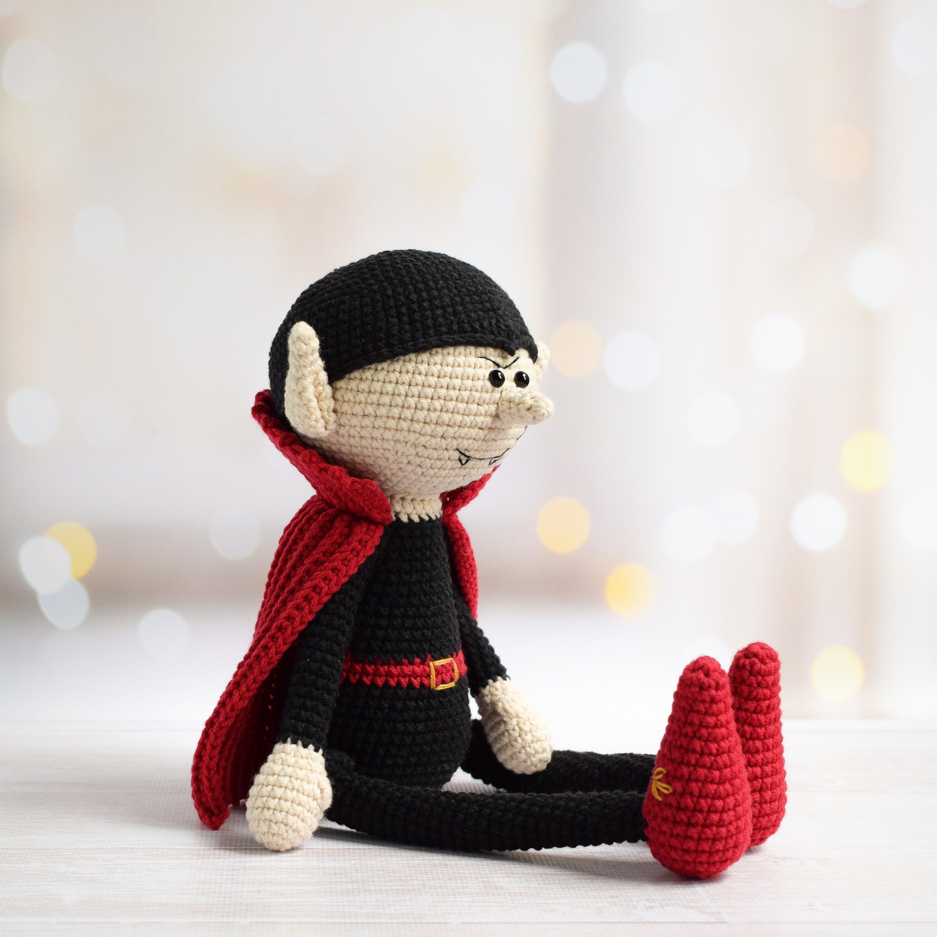 Easy Pattern Crochet Halloween Vampire Dracula With Long Legs - Etsy