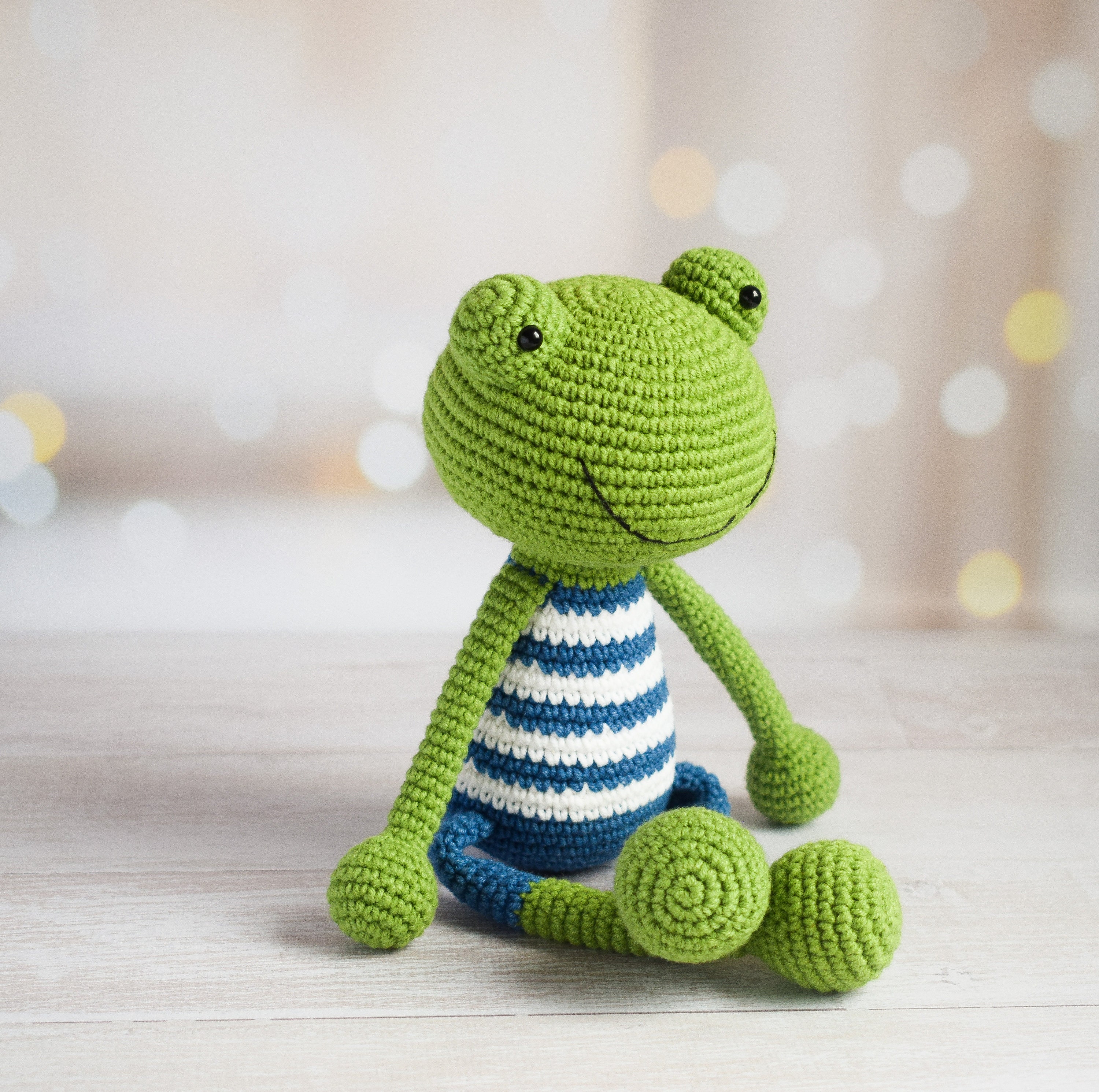 Easy Pattern Crochet Frog With Long Legs Frog Amigurumi PDF - Etsy ...