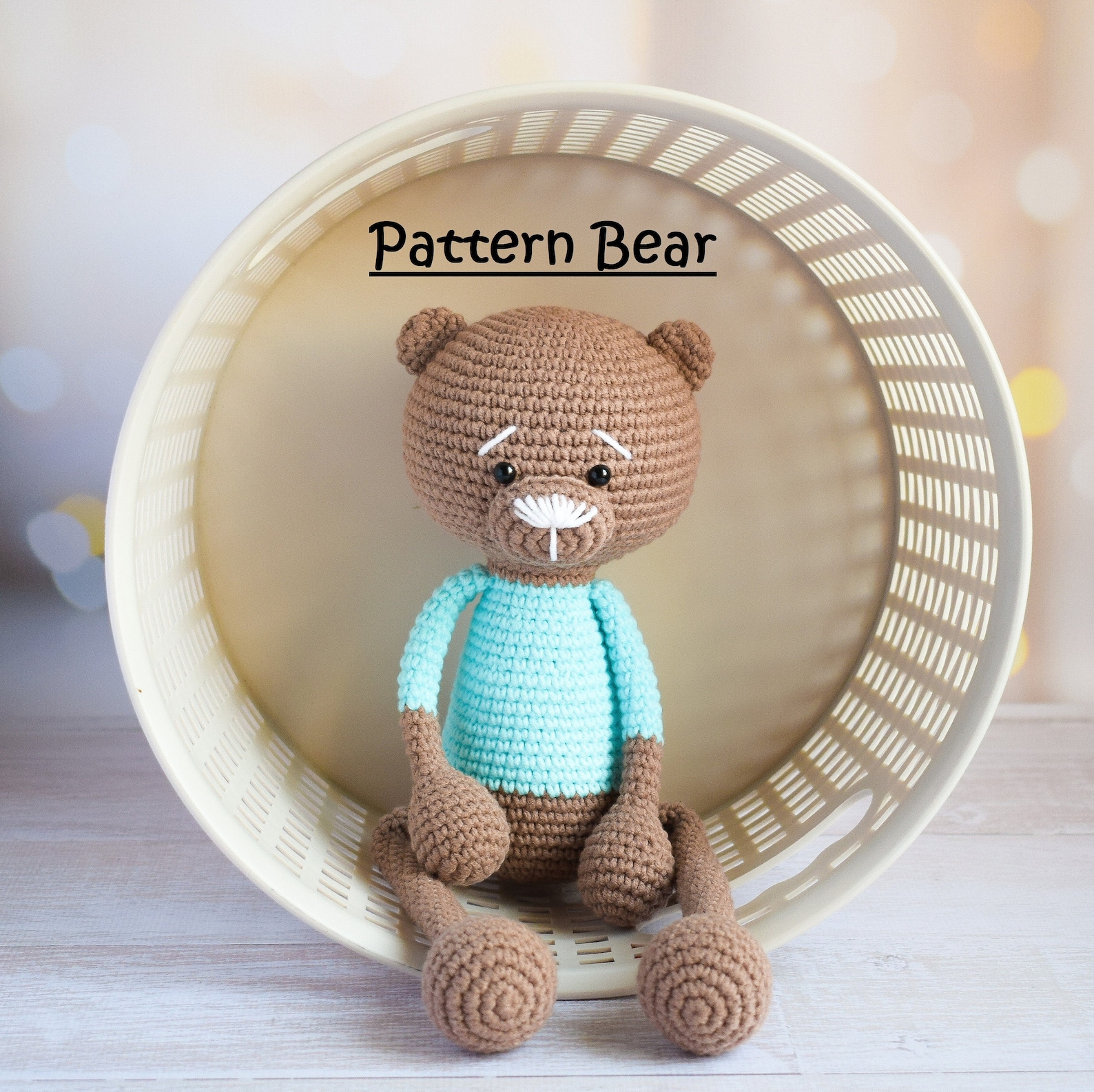 Easy Pattern Crochet Bear With Long Legs Amigurumi Toy Bear PDF Crochet ...