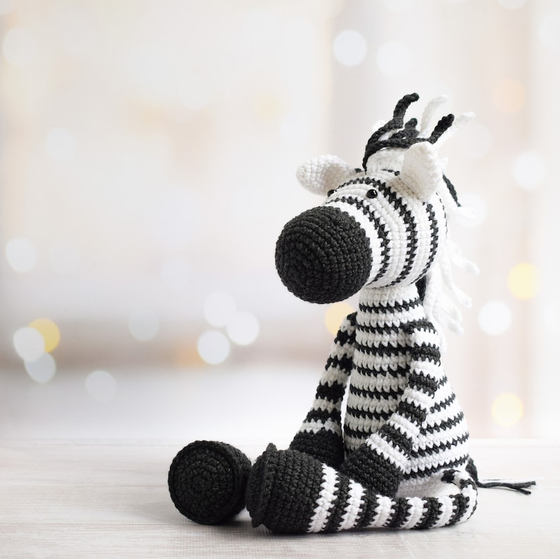 Easy Pattern Crochet Zebra With Long Legs Zebra Amigurumi PDF Crochet ...