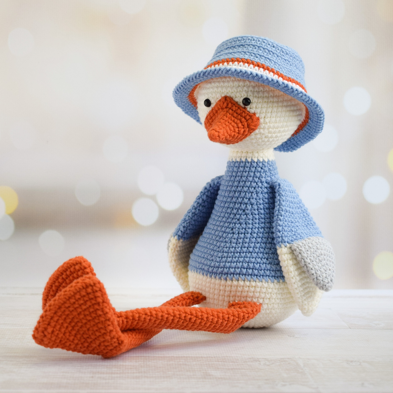 Easy Pattern Crochet Goose With Long Legs Goose Amigurumi PDF Crochet ...
