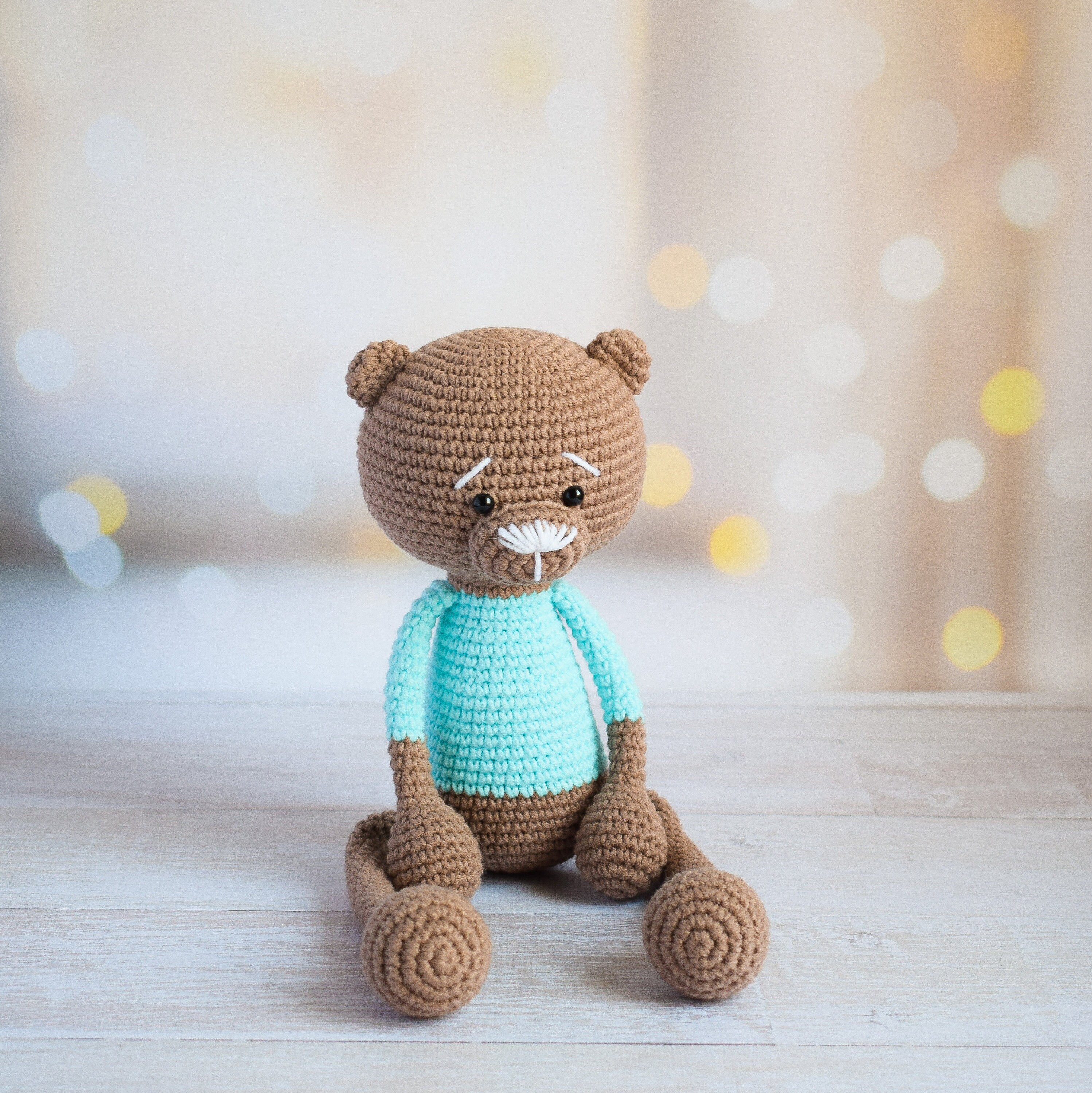 Easy Pattern Crochet Bear With Long Legs Amigurumi Toy Bear PDF Crochet ...