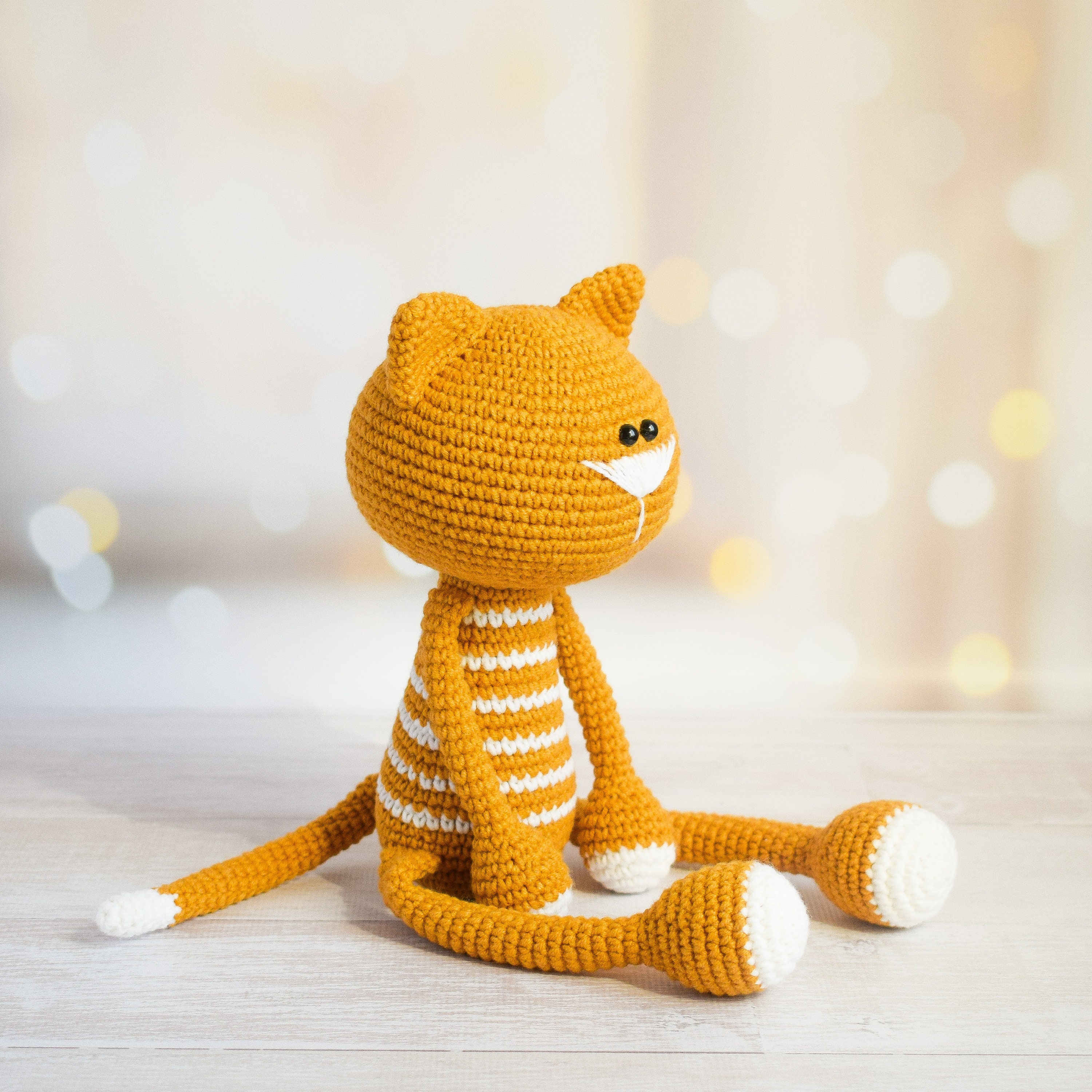 Crochet Cat With Long Legs Easy Pattern Amigurumi PDF Crochet Toy ...