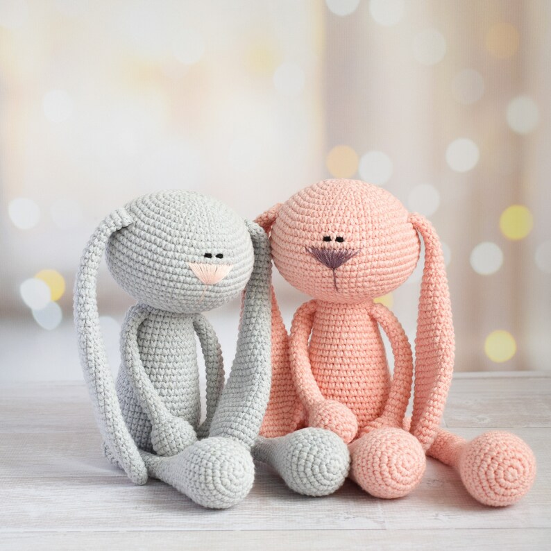 Easy Pattern Crochet Bunny With Long Legs Bunny Amigurumi PDF - Etsy