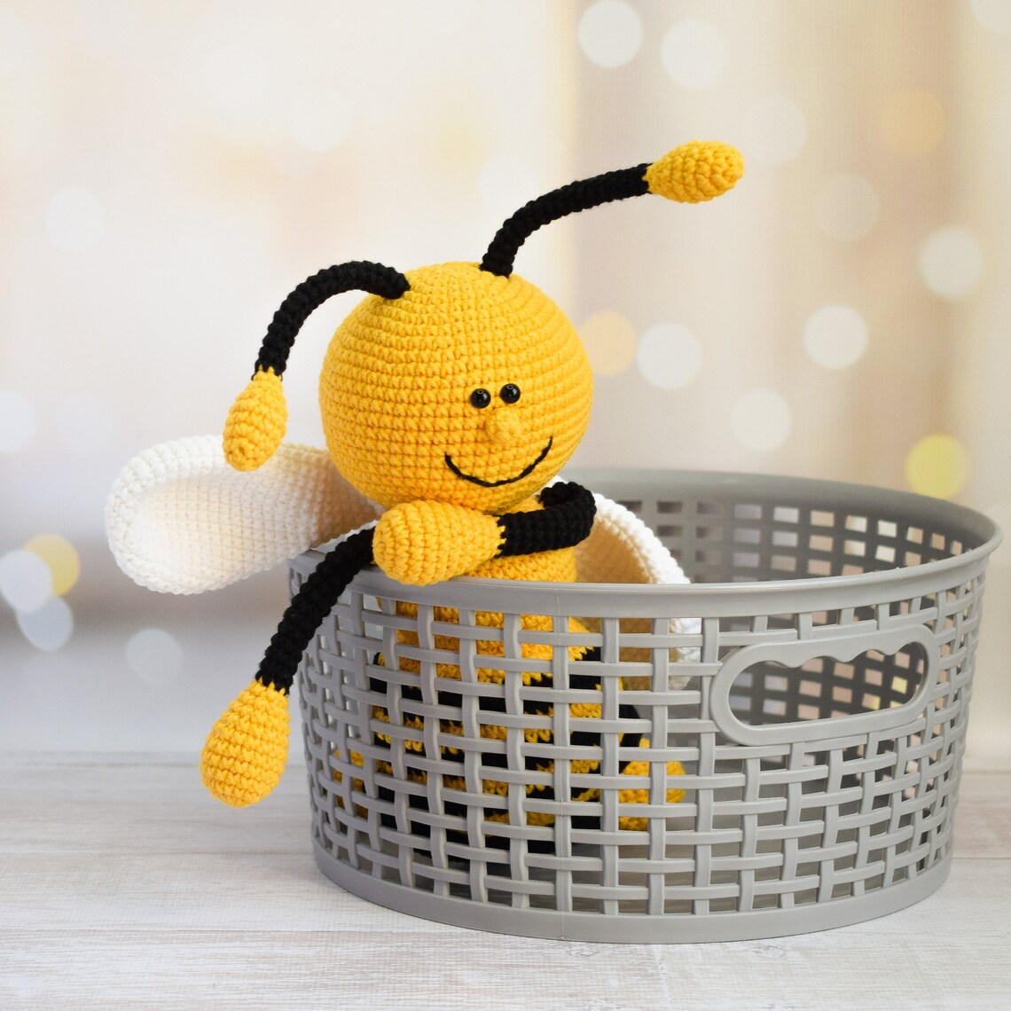 Easy Pattern Crochet Bee With Long Legs Bumblebee Amigurumi | Etsy