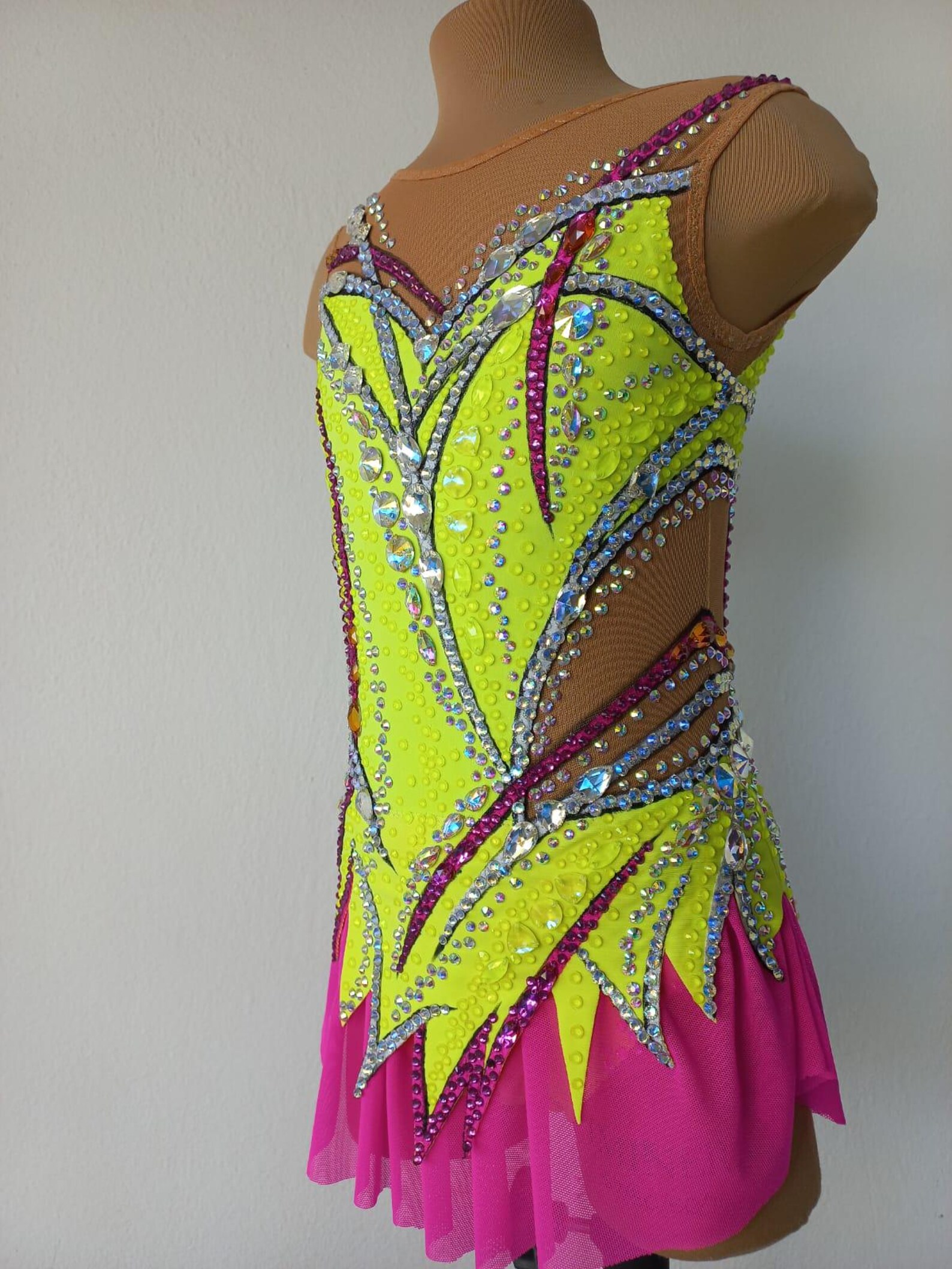 RG Leotard Yellow Neon & Hot Pink. Girth 100-105cm - Etsy