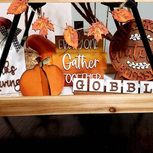 Fall Thanksgiving Tiered Tray Decor Pumpkin Bundle Autumn - Etsy