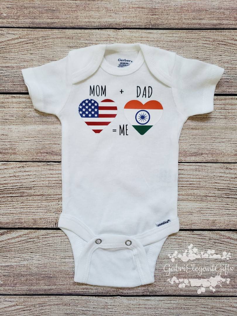 Mom Plus Dad Equals Me Half Flags Nationalities Diverse | Etsy