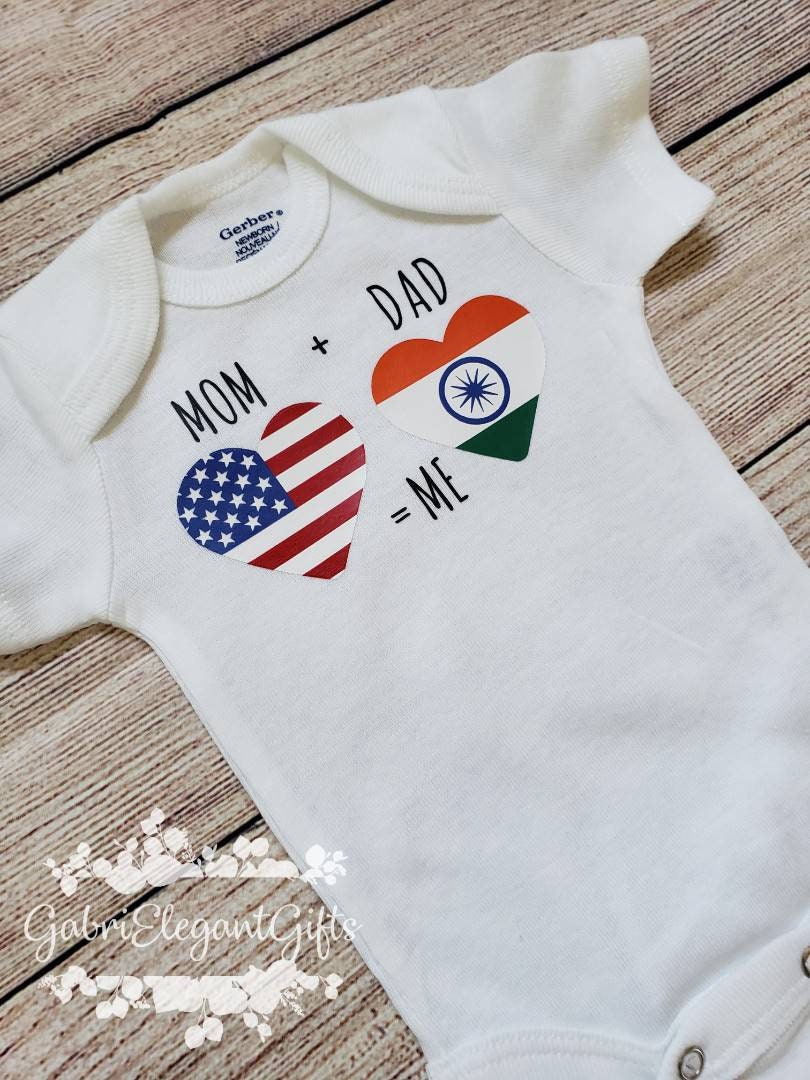 Mom Plus Dad Equals Me Half Flags Nationalities Diverse | Etsy