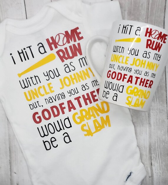 Godfather Proposal Homerun as My Uncle Baseball Grand Slam - Etsy
