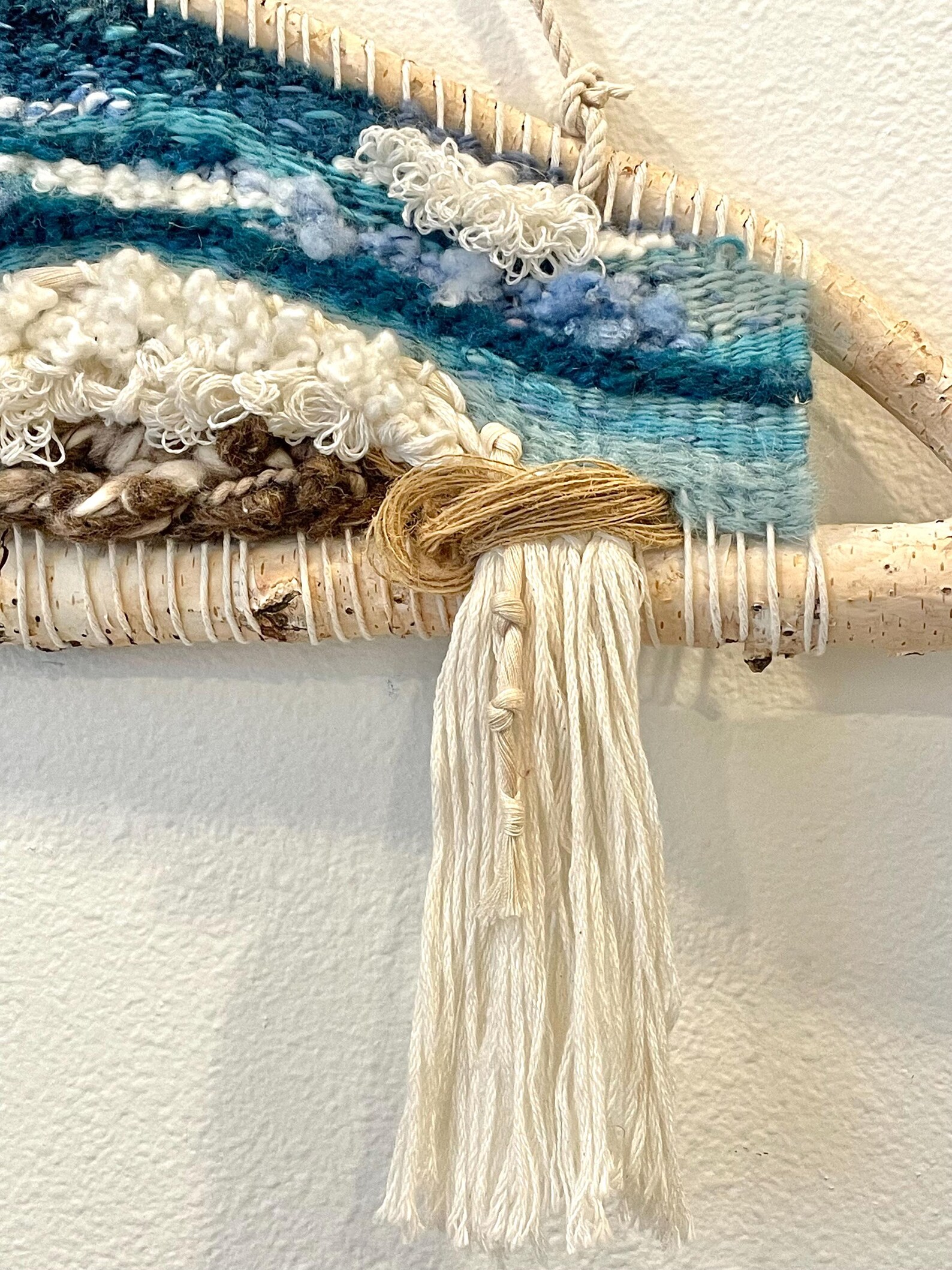 Branch Weaving, Ocean Wall Hanging, Textile Wall Hanging, Ocean Art ...