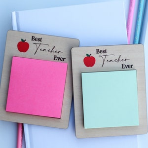 Teacher Appreciation Gift, Stickey Note Holder, Teacher Gift - Etsy