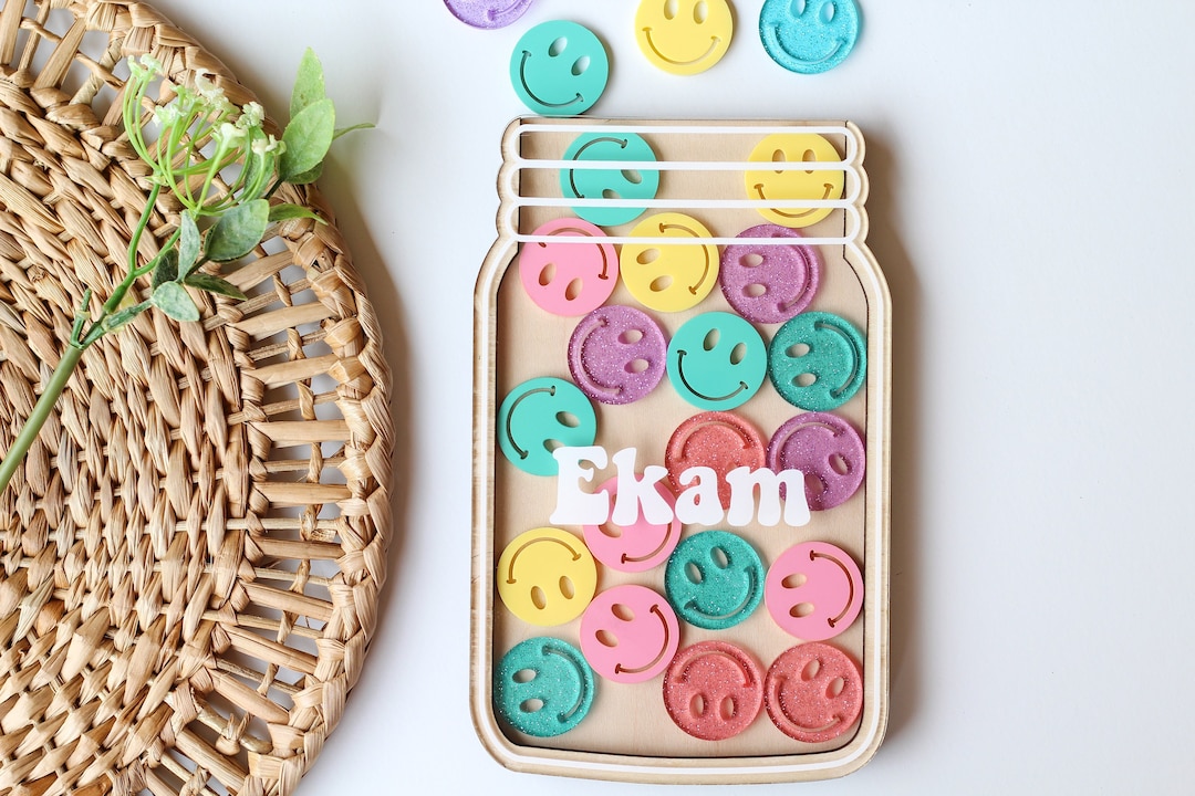 Reward Jar, Custom Reward Jar With Tokens, Kids Gift, Reward System for ...