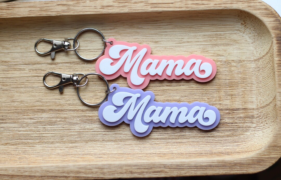 Mama Keychain, Mothers Day Keychain, Mothers Day Gift, Purse Tag ...