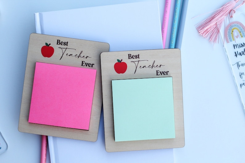Teacher Appreciation Gift, Stickey Note Holder, Teacher Gift - Etsy