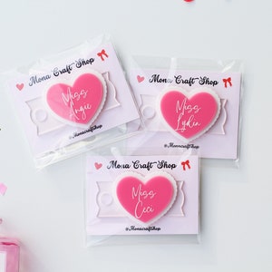 Valentine’s Day Heart Stanley Topper, Heart Stanley Name Plate, Custom ...