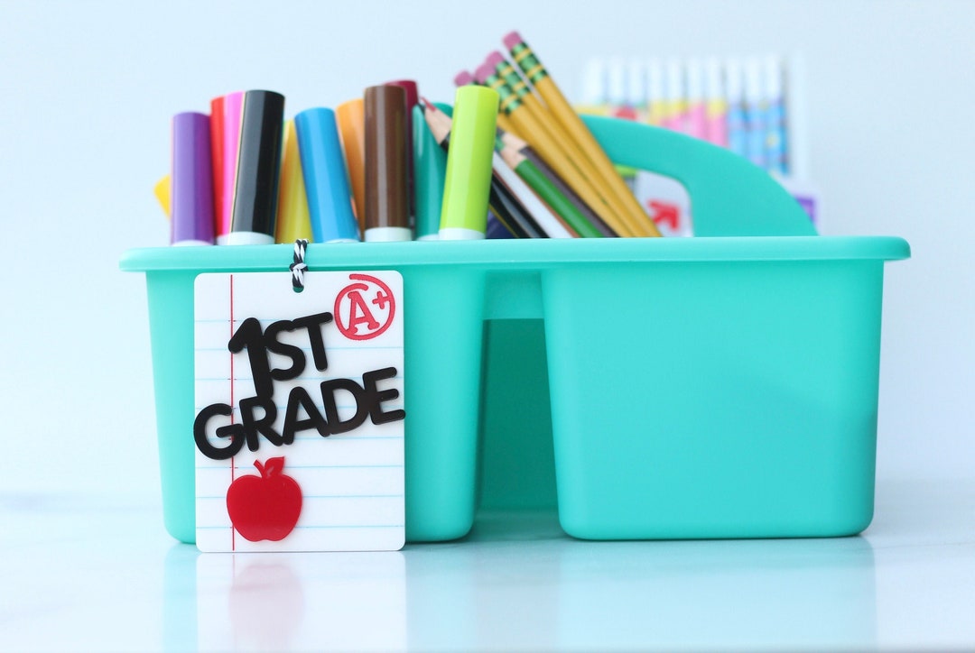 Back to School Tag, Notebook Tag, Personalized Grade or Name - Etsy