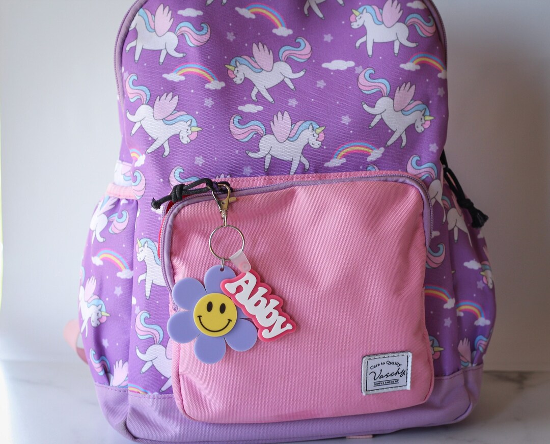 Daisy Flower Name Keychain, Personalized Keychain, Backpack Tag ...